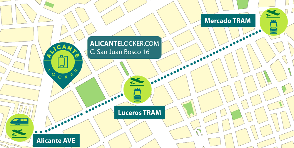 Cómo llegar a Benidorm en tren desde la estación de TRAM de los Luceros